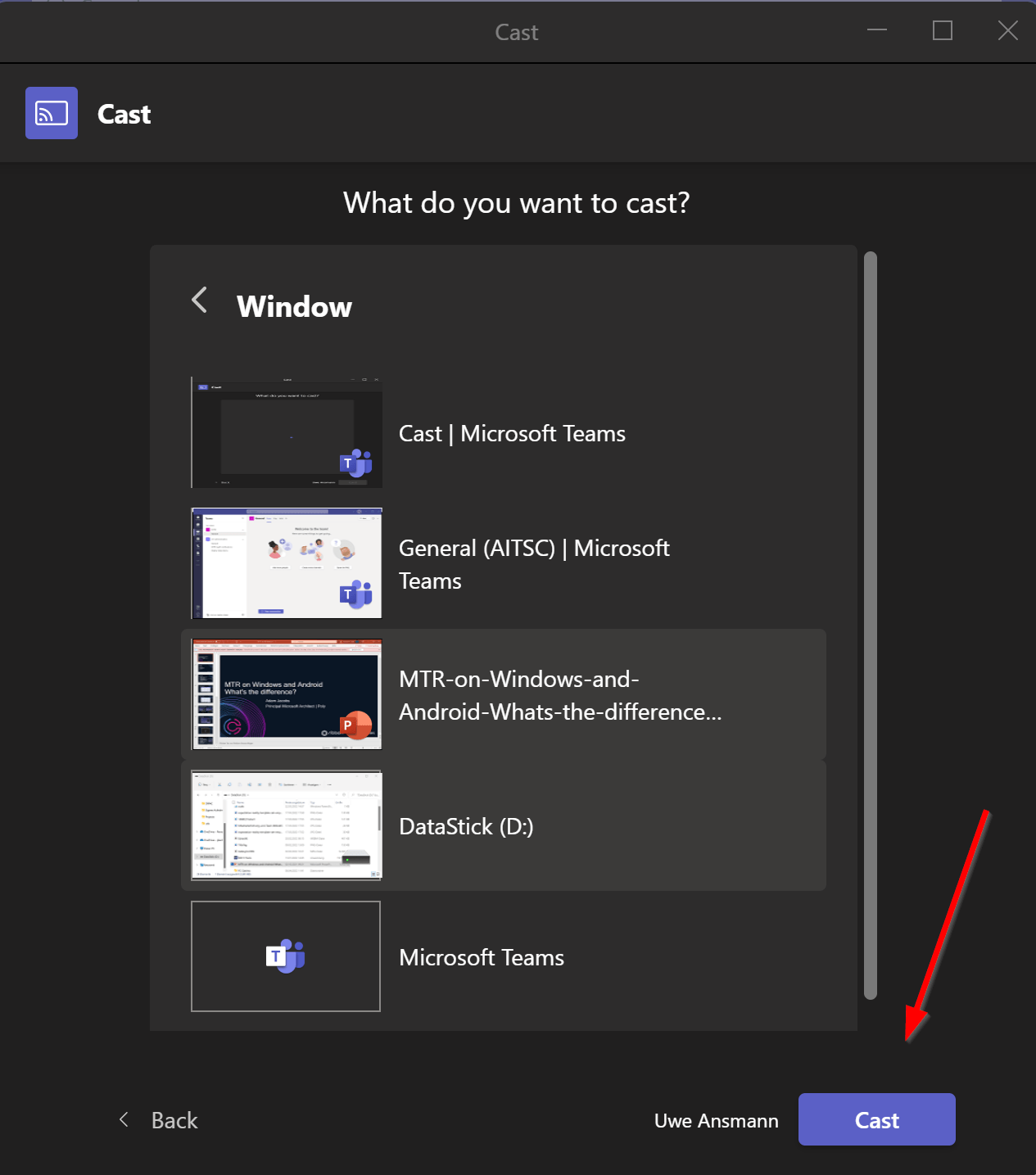 Microsoft Teams Rooms - Wireless Casting vom Teams Desktop Microsoft ...