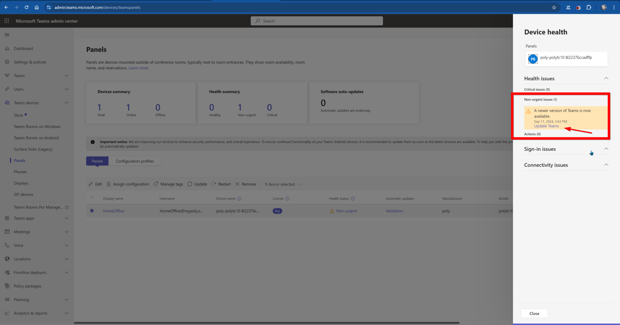 So updaten Sie Ihr TC10 Microsoft Teams Scheduling Panel manuell im ...