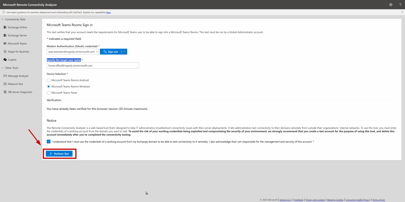 Microsoft Remote Connectivity Analyzer – Der erste Klick, wenn der MTR ...